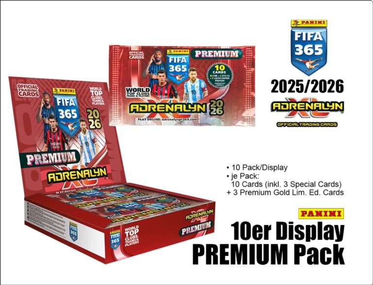 Panini FIFA 365 2025/26 Premium Pack Display (10 Packs)